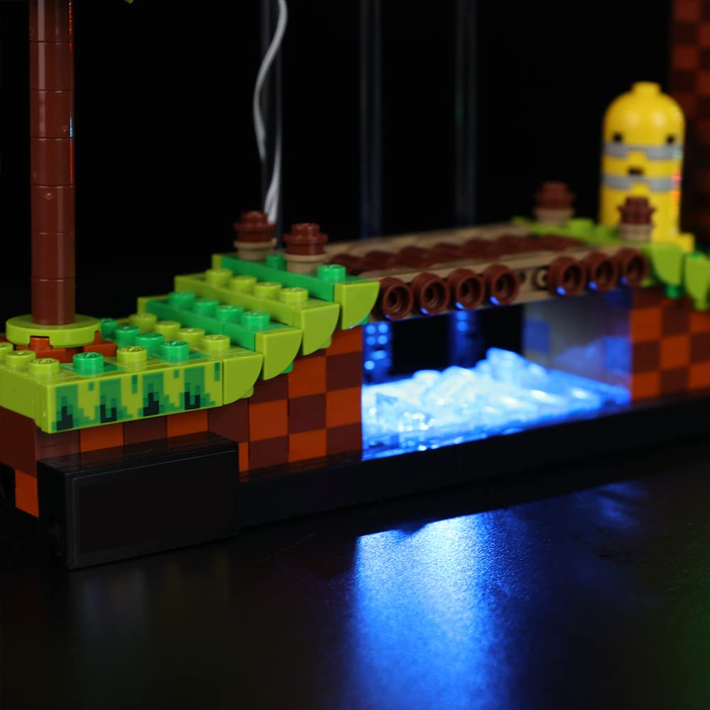 Kyglaring LED Lighting Kit Only Lights Set Designed for Lego Ideas The Hedgehog β Green Hill Zone 21331 Model Building Kit - without Lego Set (Sound Version)