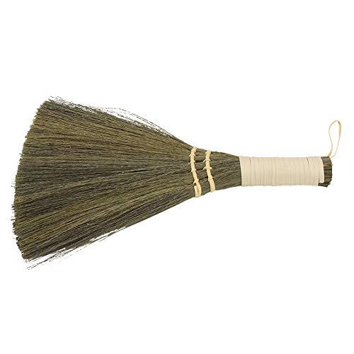 Mini Straw Broom, Straw Braided Small Broom Little Broom, Whisk Sweeping Hand Handle Broom, Soft Handmade Broom, Household Hand Brooms Supplies for Dustpan Indoor-Outdoor