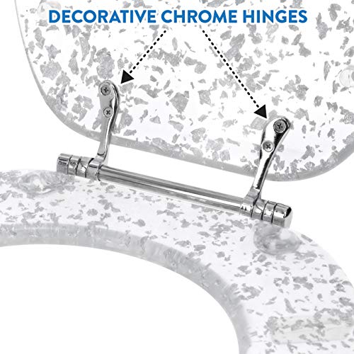 Ginsey 59608 Toilet Seat, Standard, Silver Foil