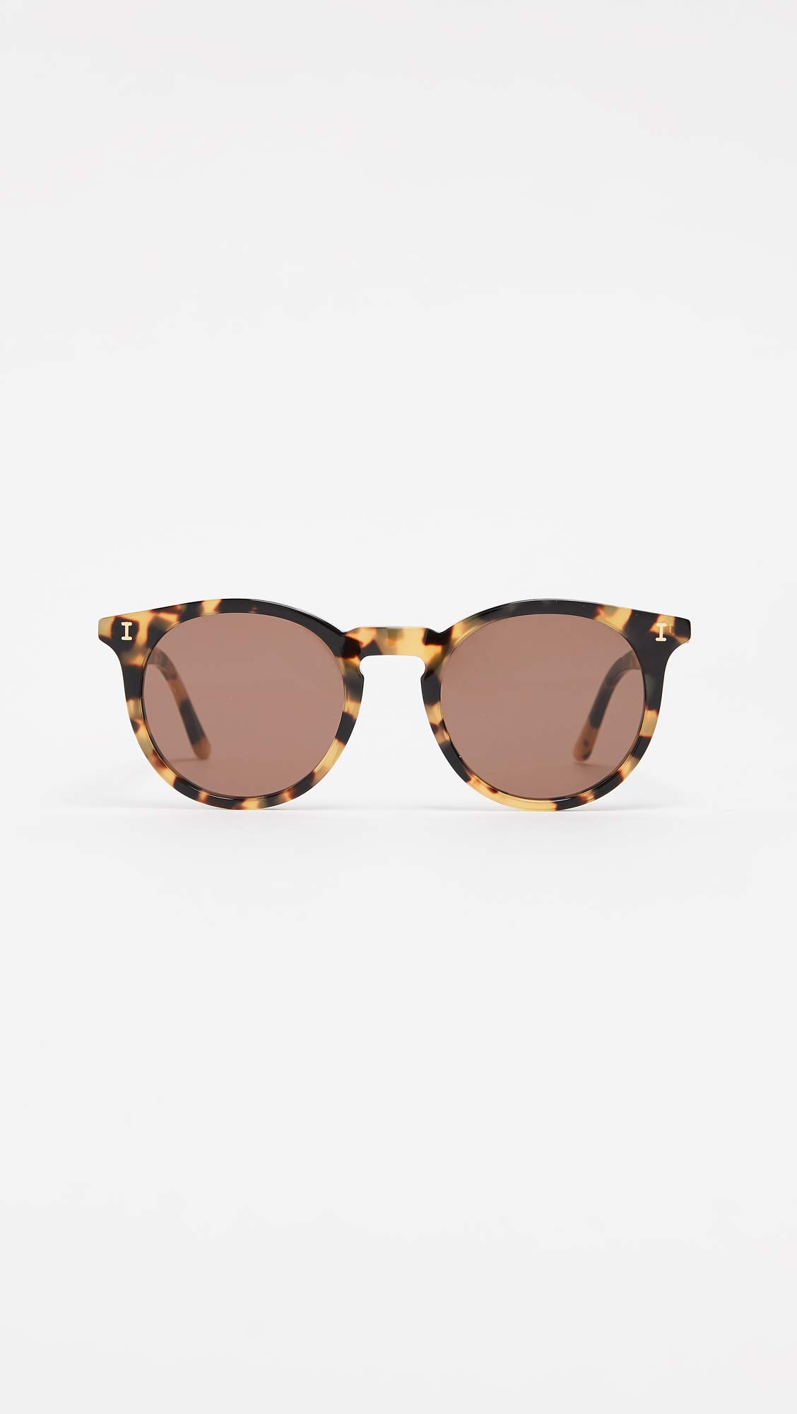 Illesteva Sterling Sunglasses, Tortoise with Brown, One Size