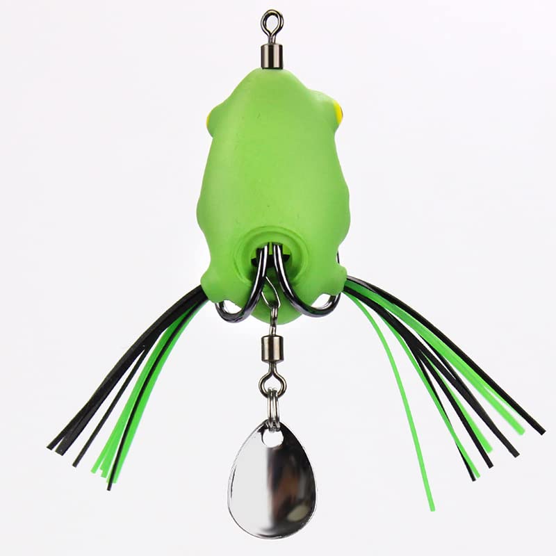 Madi Kay Designs Fishing Gear 迷你雷蛙七星虫3.2cm5.5g自带亮片仿真Fals