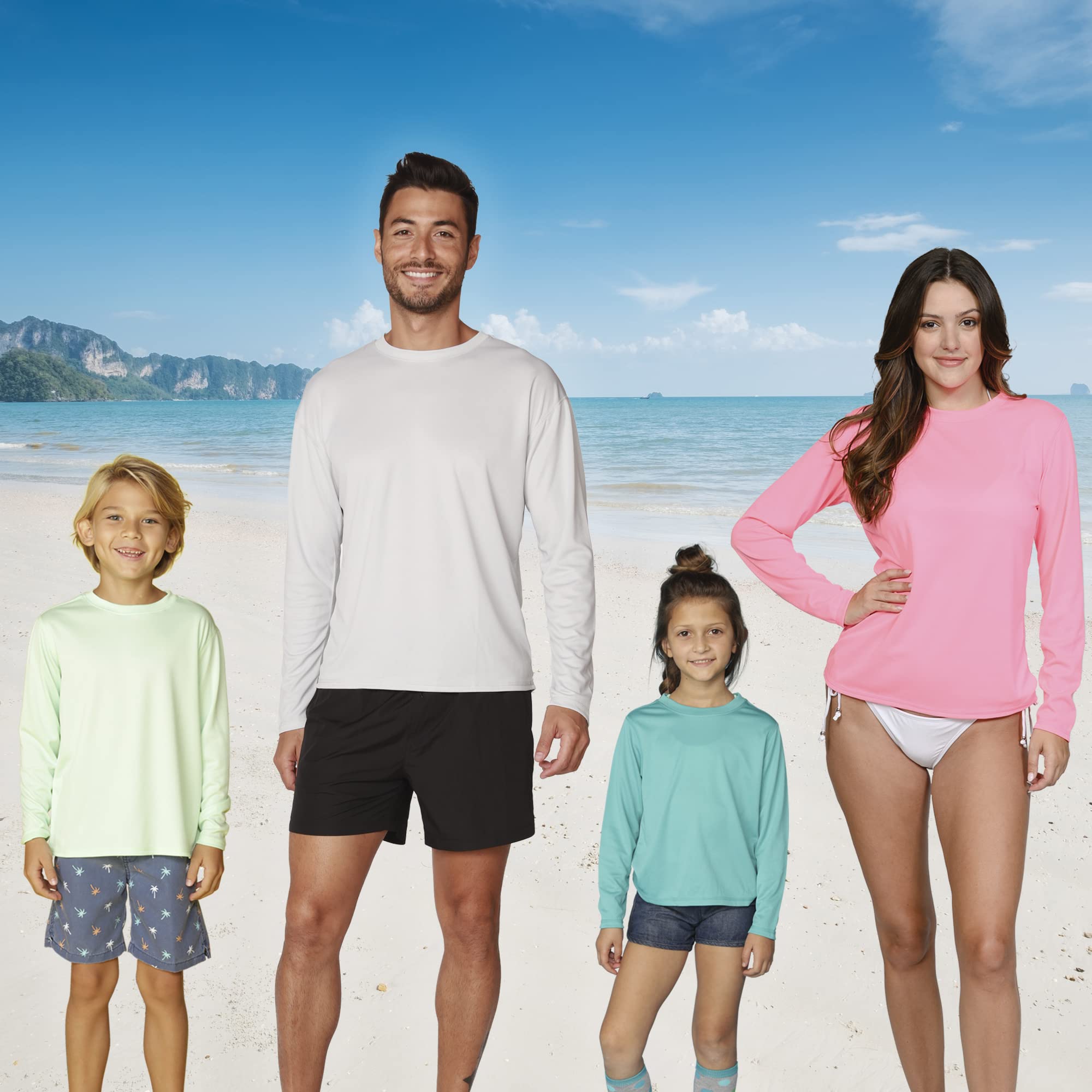 INGEAR Women's Long Sleeve Sun Protection Swim Shirt UV Womens Sun Shirts Rash Guard Black