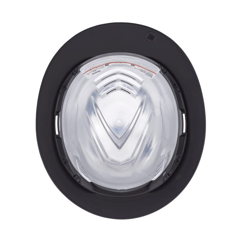 MSA 10215835 V-Gard C1 Vented Black Full Brim Hard Hat with ReflectIR Cooling Thermal Barrier and Fas-Trac III Suspension - Uses Highly Innovative Cooling Features to Help Alleviate Heat Stress