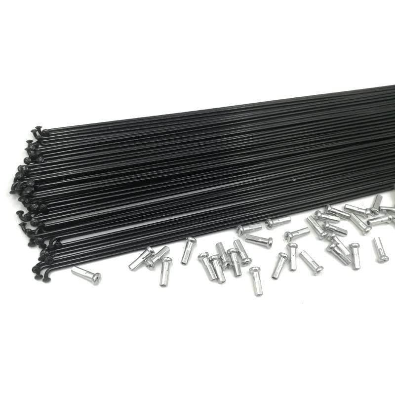 Kerjio Bicycle Spoke Diameter 2.0mm Spoke J Bend MTB/Bike Spoke Lengths from 206mm to 253mm (Color : Length 247 mm)