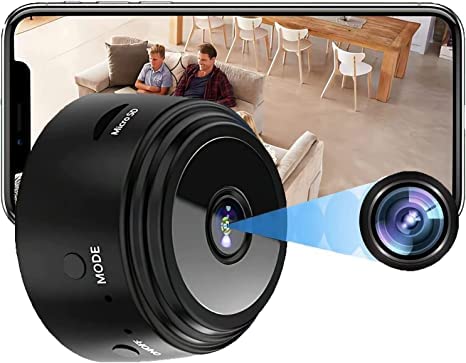 Hidden Camera WiFi Mini Spy Camera Cameras HD 1080P Wireless Small Nanny Cam with Night Vision and Motion Detection for Home Surveillance