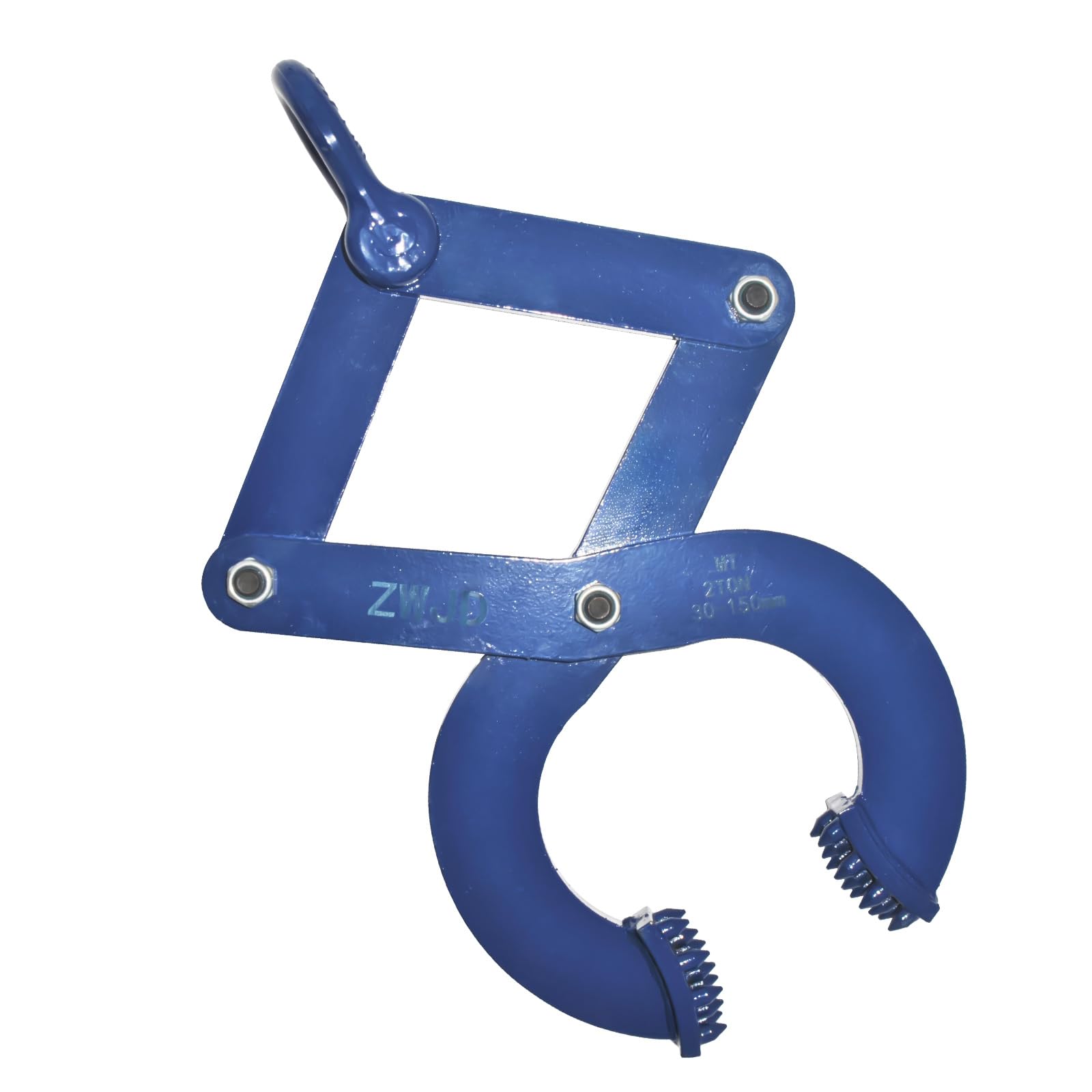 Pallet Puller Clamp 2T/4409LBS Pallet Jack Puller Steel Single Scissor Hook Puller, 8 Inch Jaw Opening Pallet Grabber Heavy Duty Forklift Material Handling Stump Puller Pulling Hoisting Wood