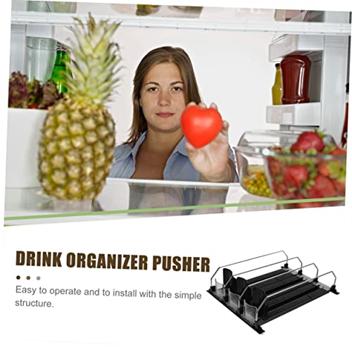 ULTECHNOVO 3pcs Drink Pusher Mini Drinks Vending Machine Bottle Dispenser Supermarket Drink Puller Soda Bottle Organizer Slide Out Drink Shelves To Stack Abs Combination Soda Bottle Dispenser