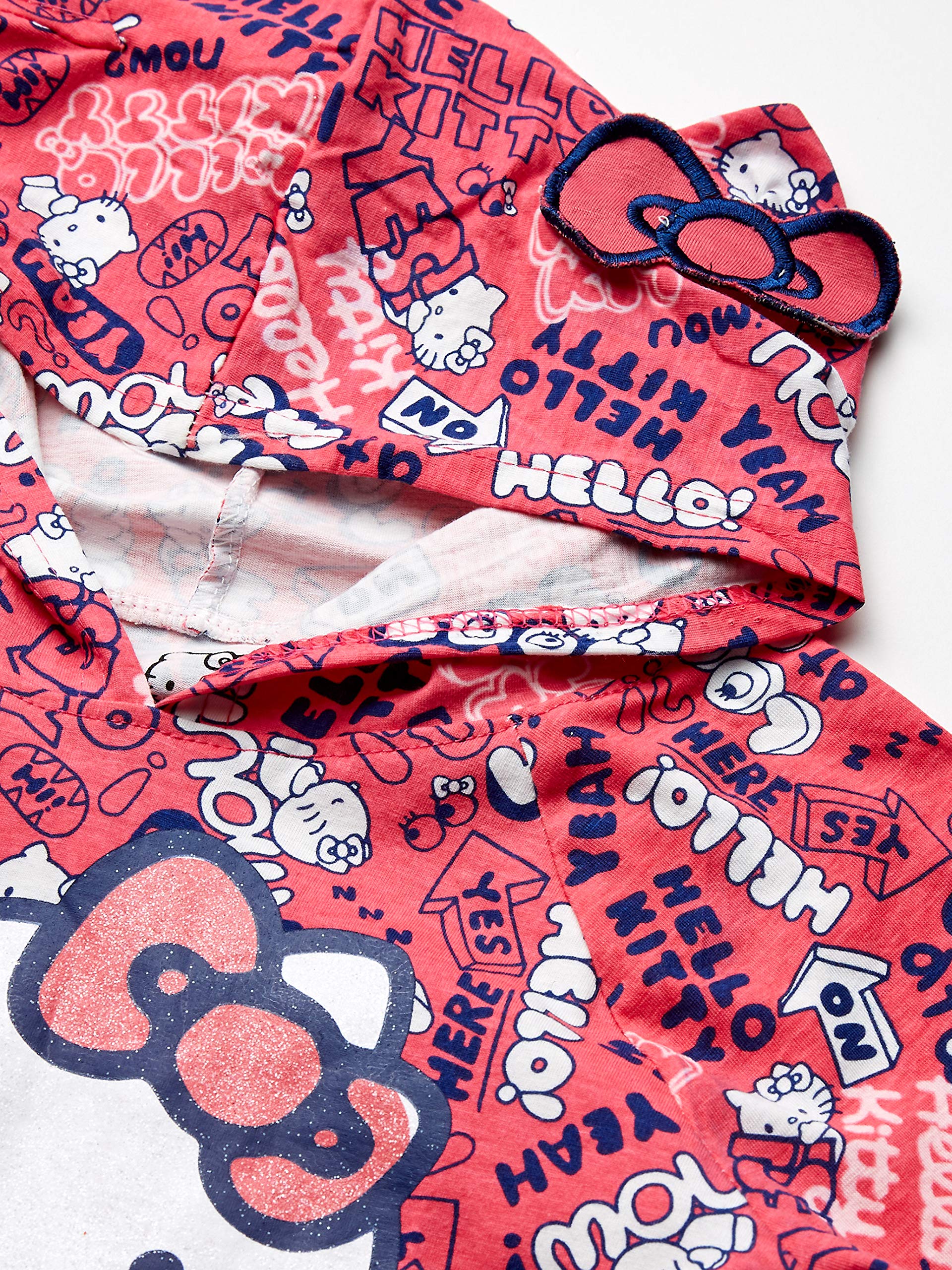 Hello Kitty Big Girls 2 Piece Hoodie and Pant Legging Set, Pink, 7