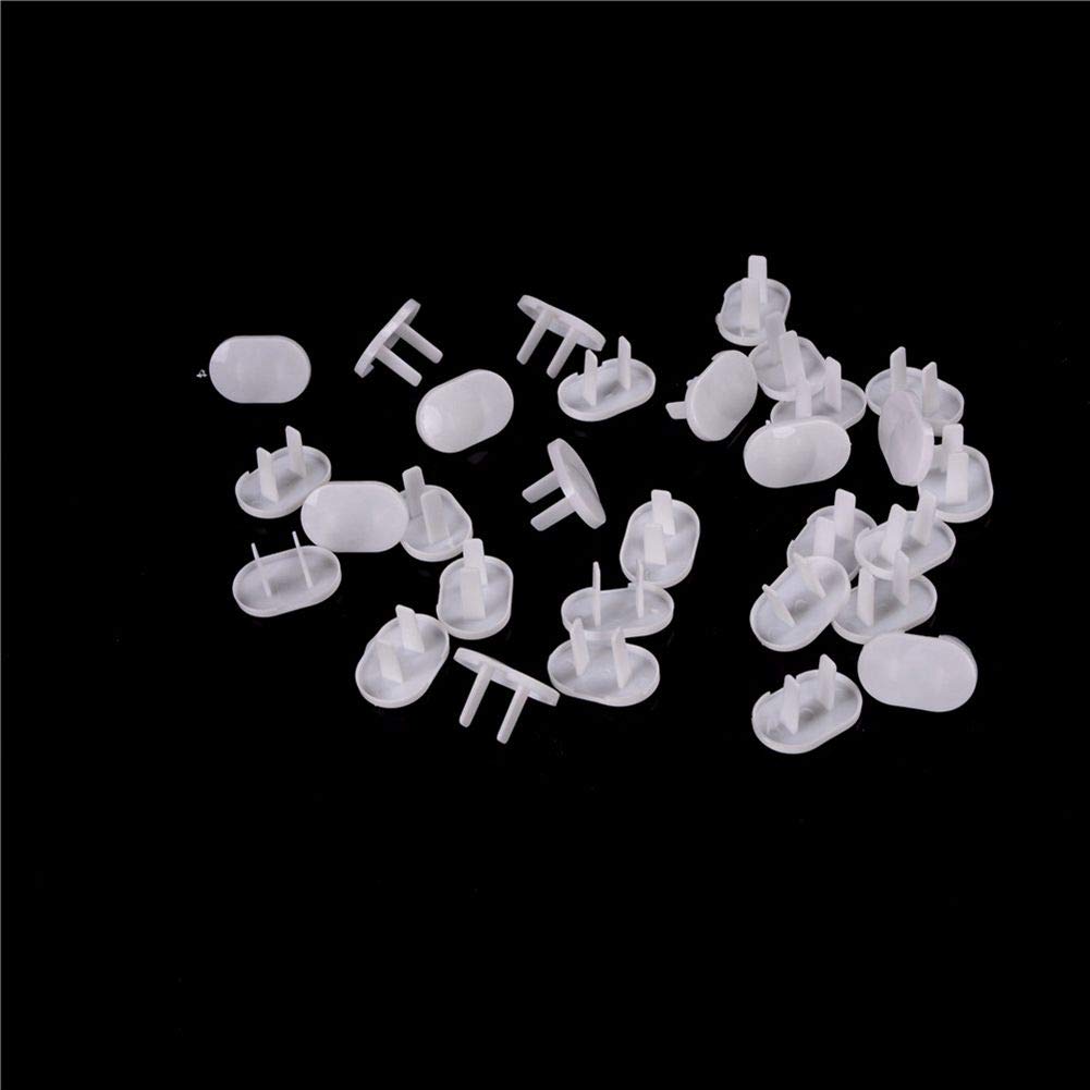 LILYRIN 50Pcs Anti Electric Shock Plugs Protector Cover Cap Power Socket Electrical Outlet Baby Children Safety Two holes