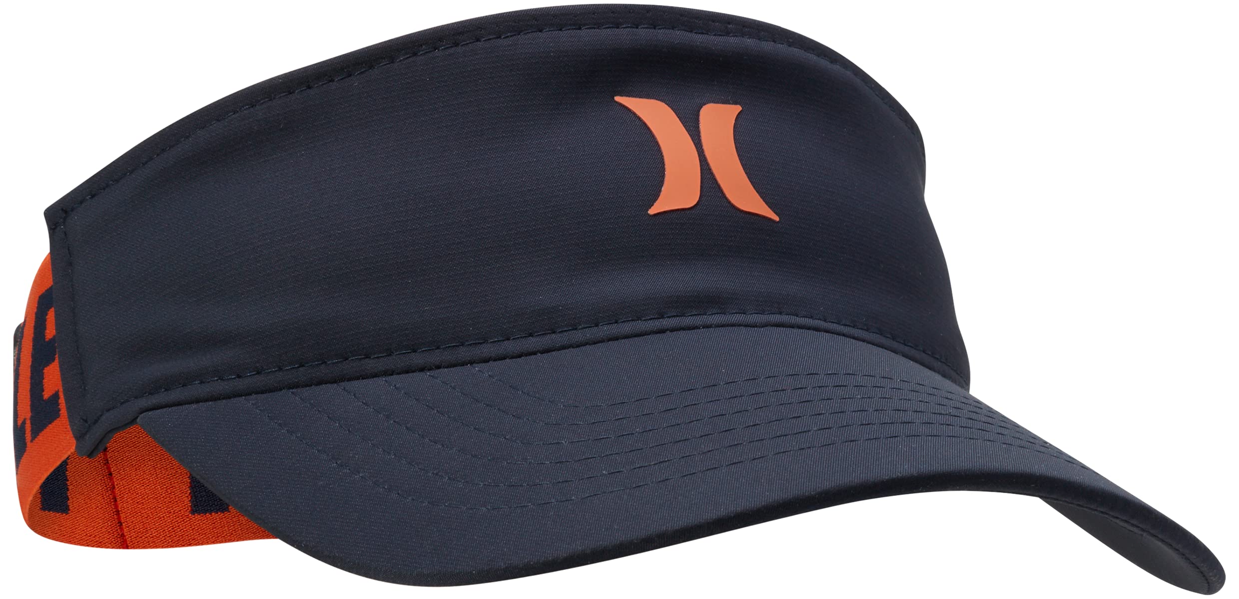 Hurley Men's Visor - Peak Sweat Resistant Curved Brim Performance Visor, Size One Size, Navy