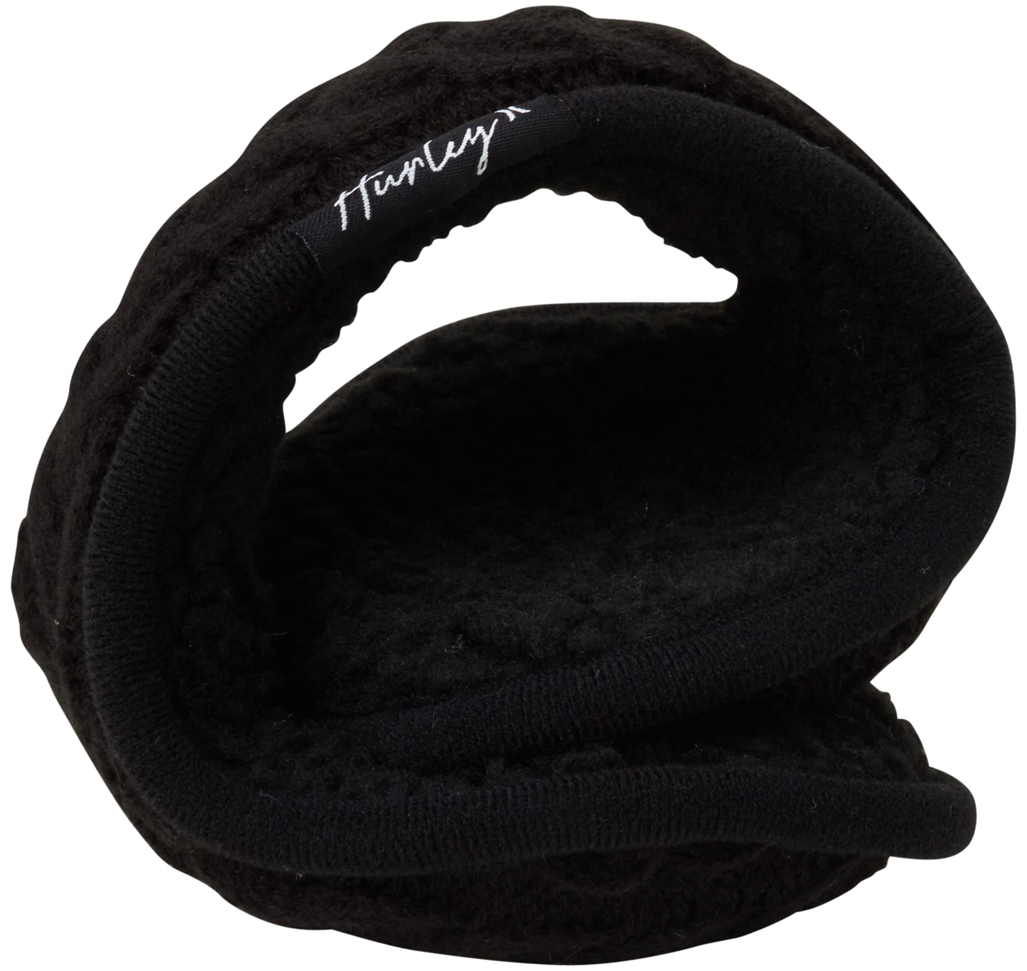 Hurley Women's Earmuffs - Behind-the-Head Packable Winter Ear Warmers, Size One Size, Black