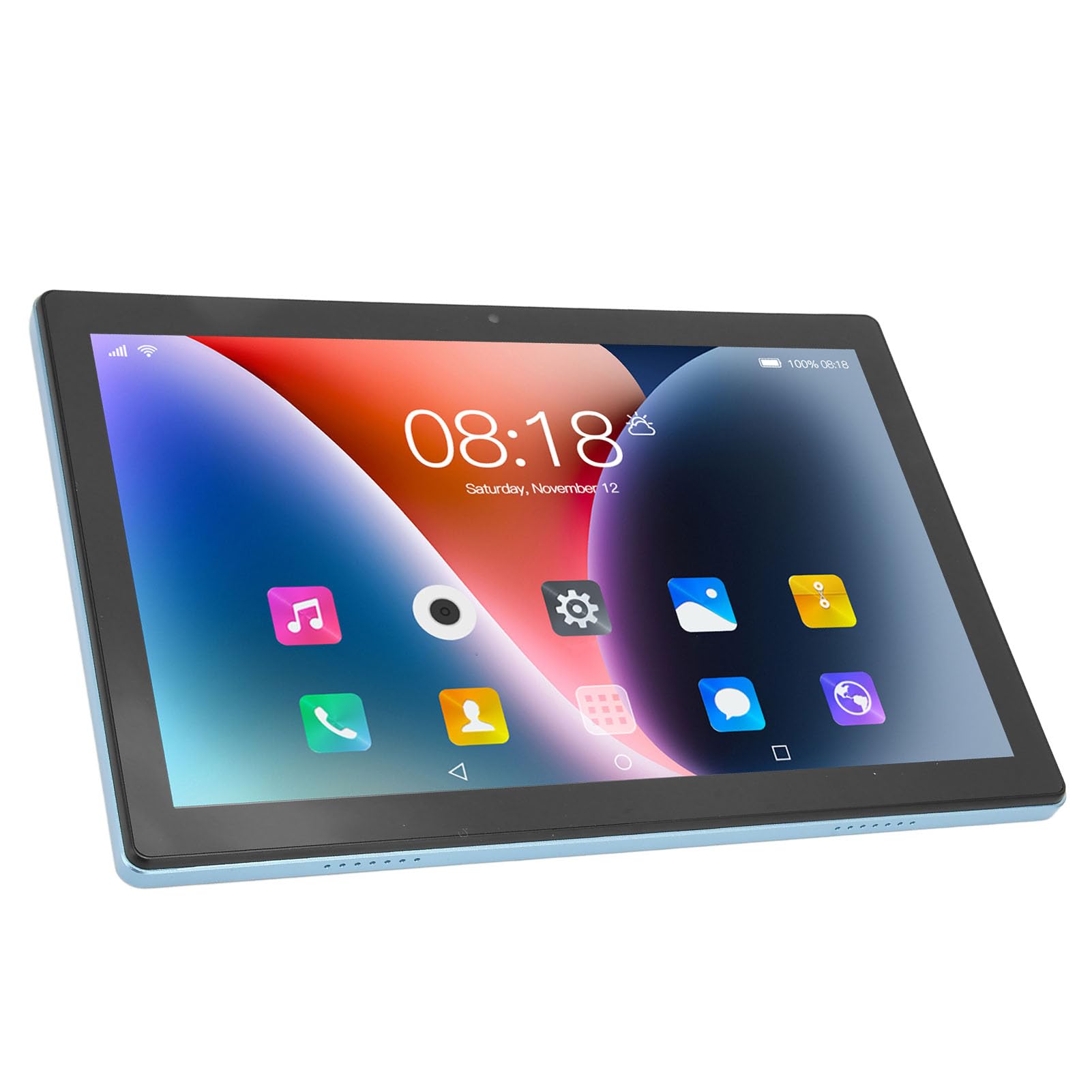 HEEPDD 5G WiFi Tablet, FHD 10.1 Inch Tablet 128GB Scalable 100‑240V Octacore CPU Stereo Dual Speakers 4G for Entertainment (Blue)