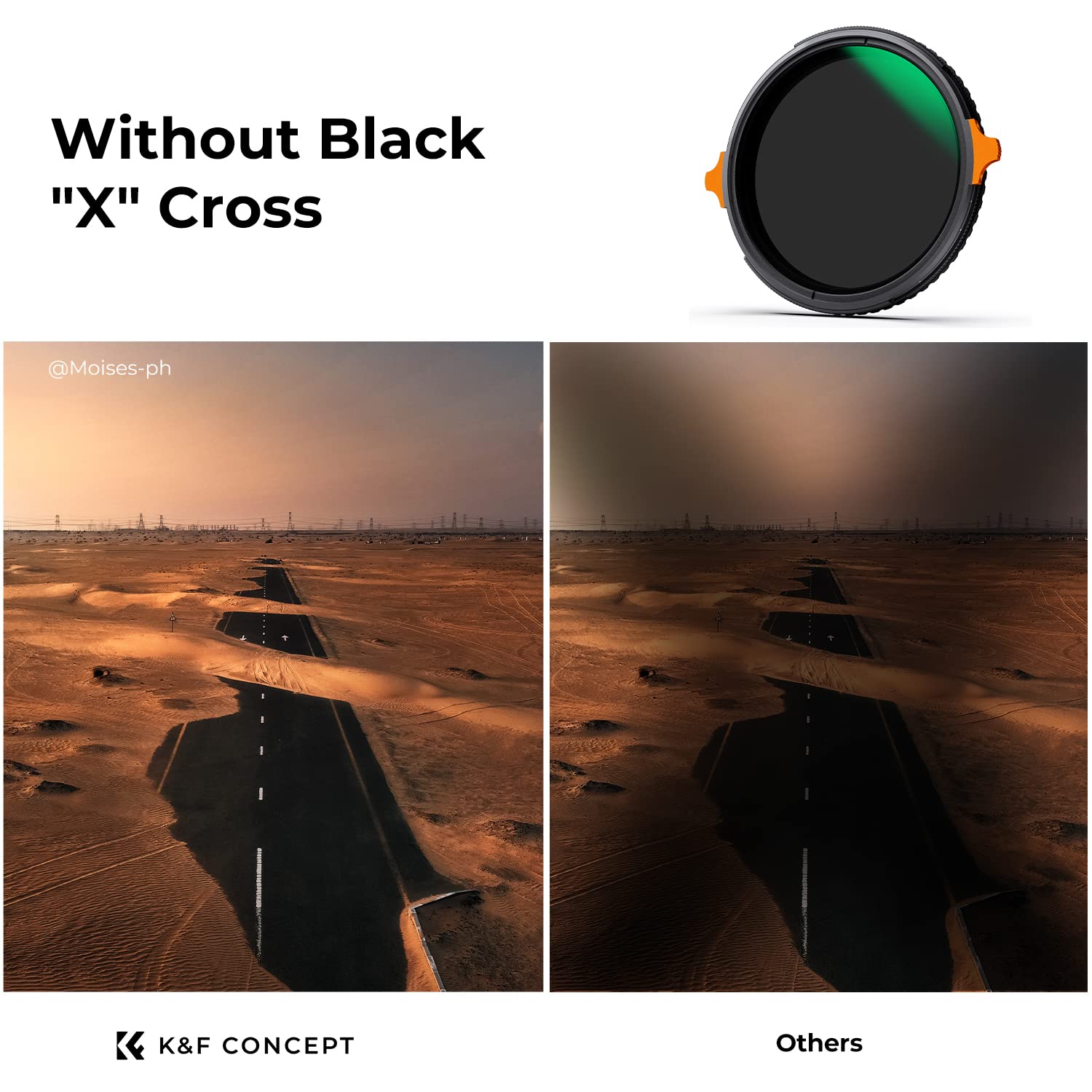K&F Concept 67mm ND4-64 (2-6 Stops) ND Lens Filter Variable & CPL Polarizers Filter 2-in-1, 28 Multi-Coated Polarizing and Neutral Density Camera Lens Filter (Nano-X Series)