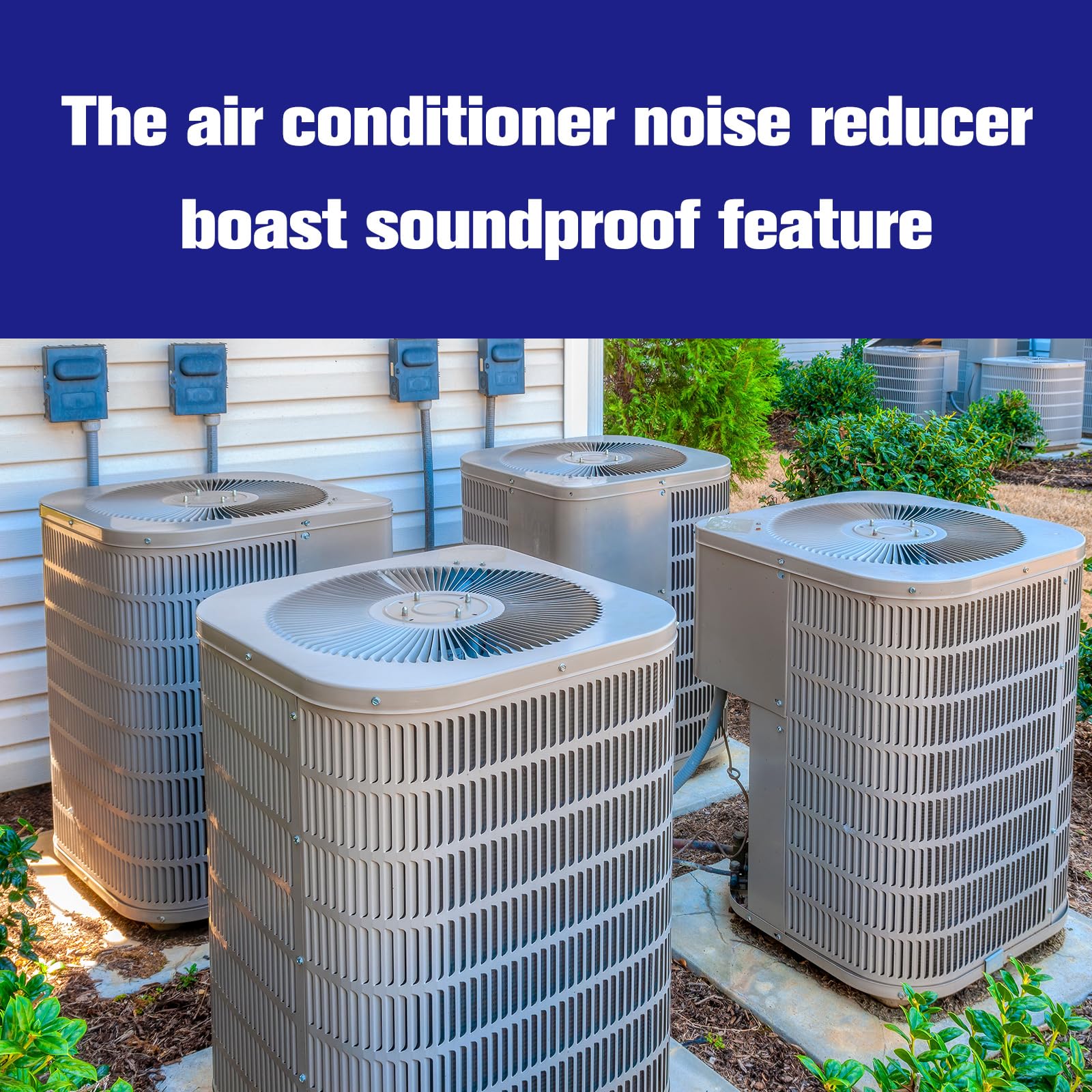 Pangda Air Conditioner Compressor Sound Blanket Heavy Duty Sound Blankets AC Compressor Blanket for Insulation Noise Reduction