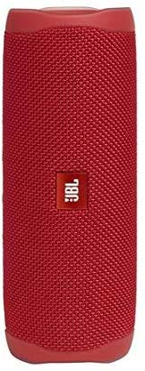 JBL FLIP 5 Portable Wireless Bluetooth Speaker IPX7 Waterproof On-The-Go Bundle with Boomph Hardshell Protective Case - Red