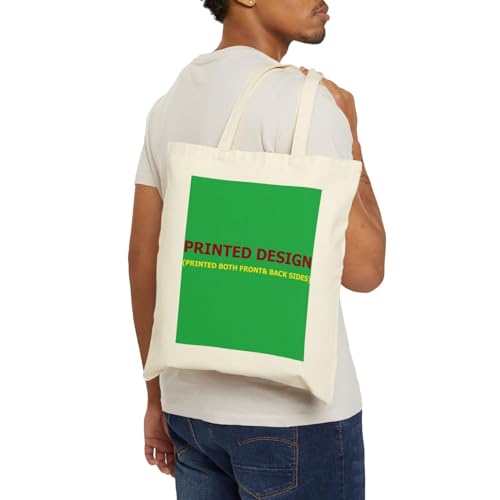 Gone Coastal Reusable Canvas Bag Natural Cotton Canvas Bag 15x16 Inches