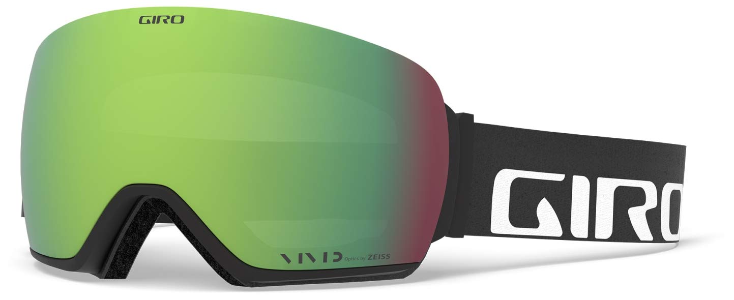 Giro Article Ski Goggles - Snowboard Goggles for Men - Black Wordmark Strap with Vivid Royal/Vivid Infrared Lenses