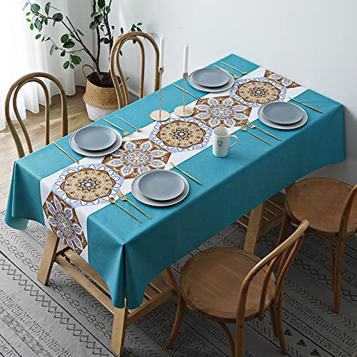 Modern Ethnic Style Bohemia Printing Tablecloth for Table Party Decoration Dining Tables Cover Anti-Stain Tablecloth A10 140x160cm