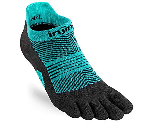 Injinji Women's Run Lightweight No-Show (X-Small/Small, Jewel)