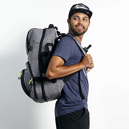 Zoot Ultra Tri Bag β Triathlon Transition Bag with Storage Compartments, Durable and Lightweight Backpack for Gym, Race Day, and Training, Grey
