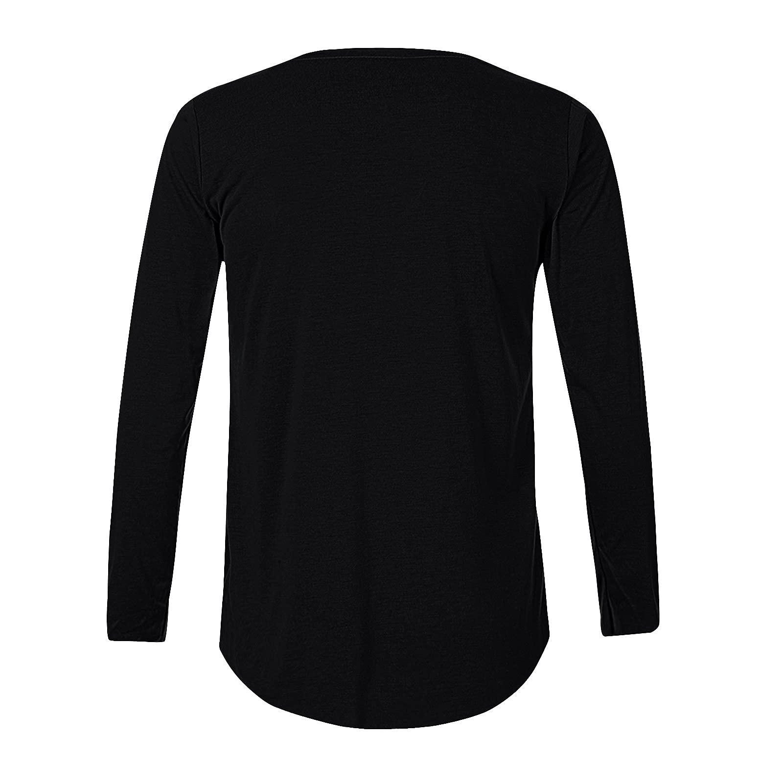 lnmuld Men TopCotton Basic Solid ColorSportCasual Shirt Casual Men Shirts Black
