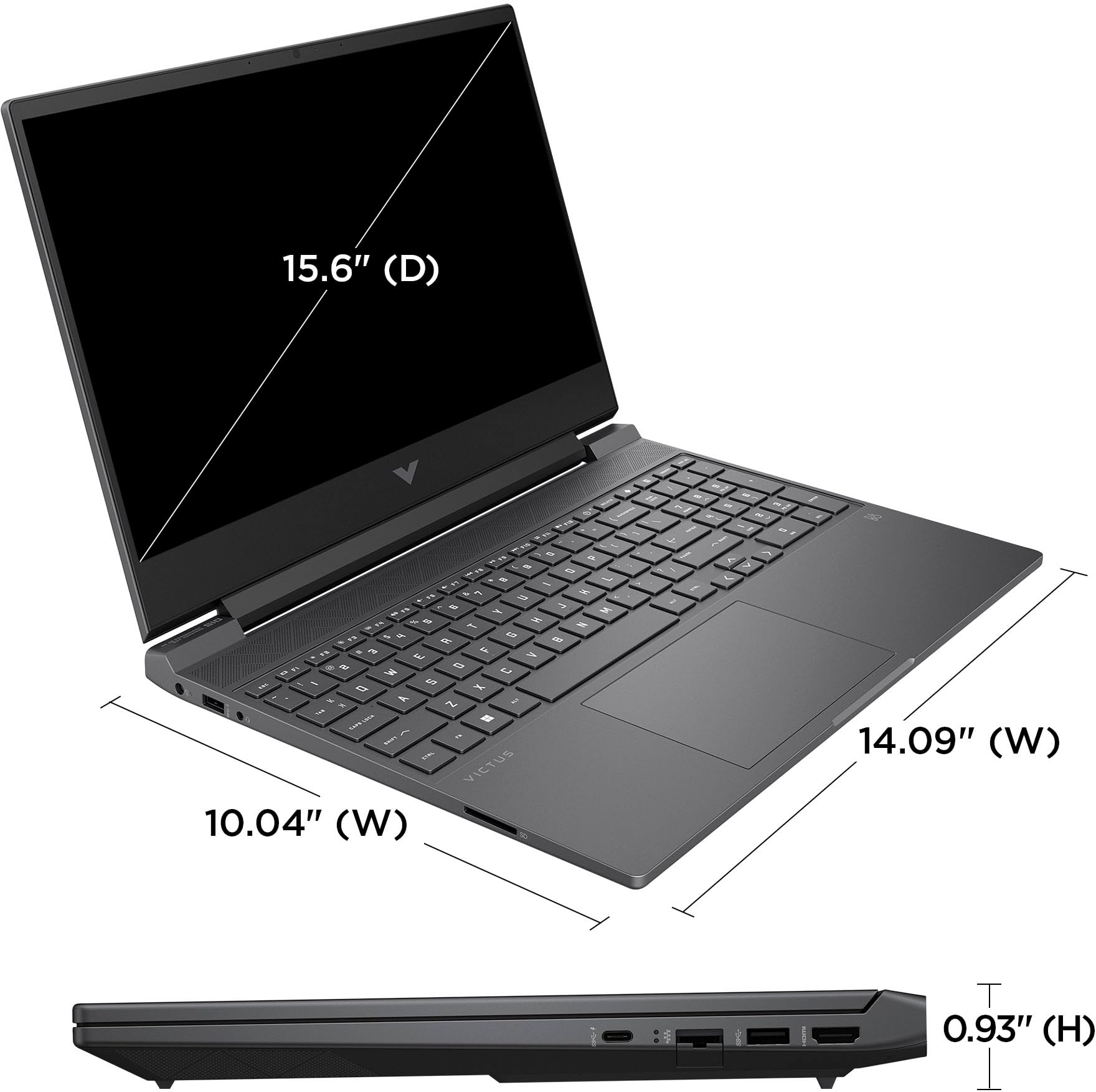 HP 2023 Newest Victus Gaming Laptop, 15.6" FHD IPS 144Hz Display, AMD Ryzen 5 7535HS Processor, 16GB RAM, 512GB SSD, NVIDIA GeForce RTX 2050, Backlit Keyboard, Fast Charge, Windows 11 Home