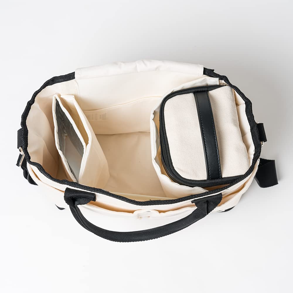 MomnLittle Diaper Bag Tote and Shoulder Bag with Insulated Bag Stroller Straps Multiple Pockets Shoulder Strap Organizer