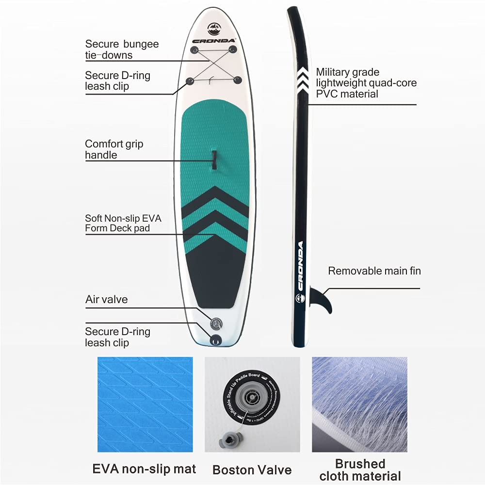 Inflatable Stand Up Paddle Board,11'x32.3'' x6'' Paddle Boards for Adults,Inflatable SUP for All Skill Levels with Backpack,Leash,and Hand Pump,Repair Kit red