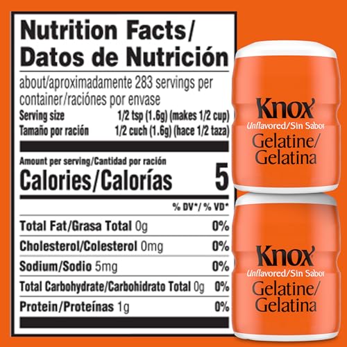 Knox Unflavored Gelatin Duel Pack (2 ct Pack, 16 oz Canisters)