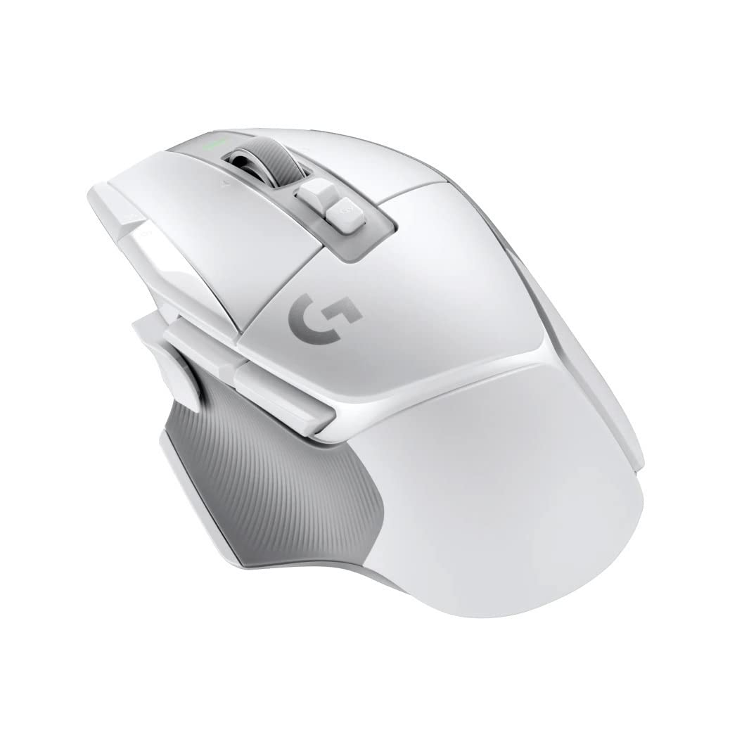 Logitech G502 X Lightspeed Wireless Gaming Mouse (White) Bundle with PowerPlay Wireless Charging System and 4-Port USB 3.0 Hub (3 Items)