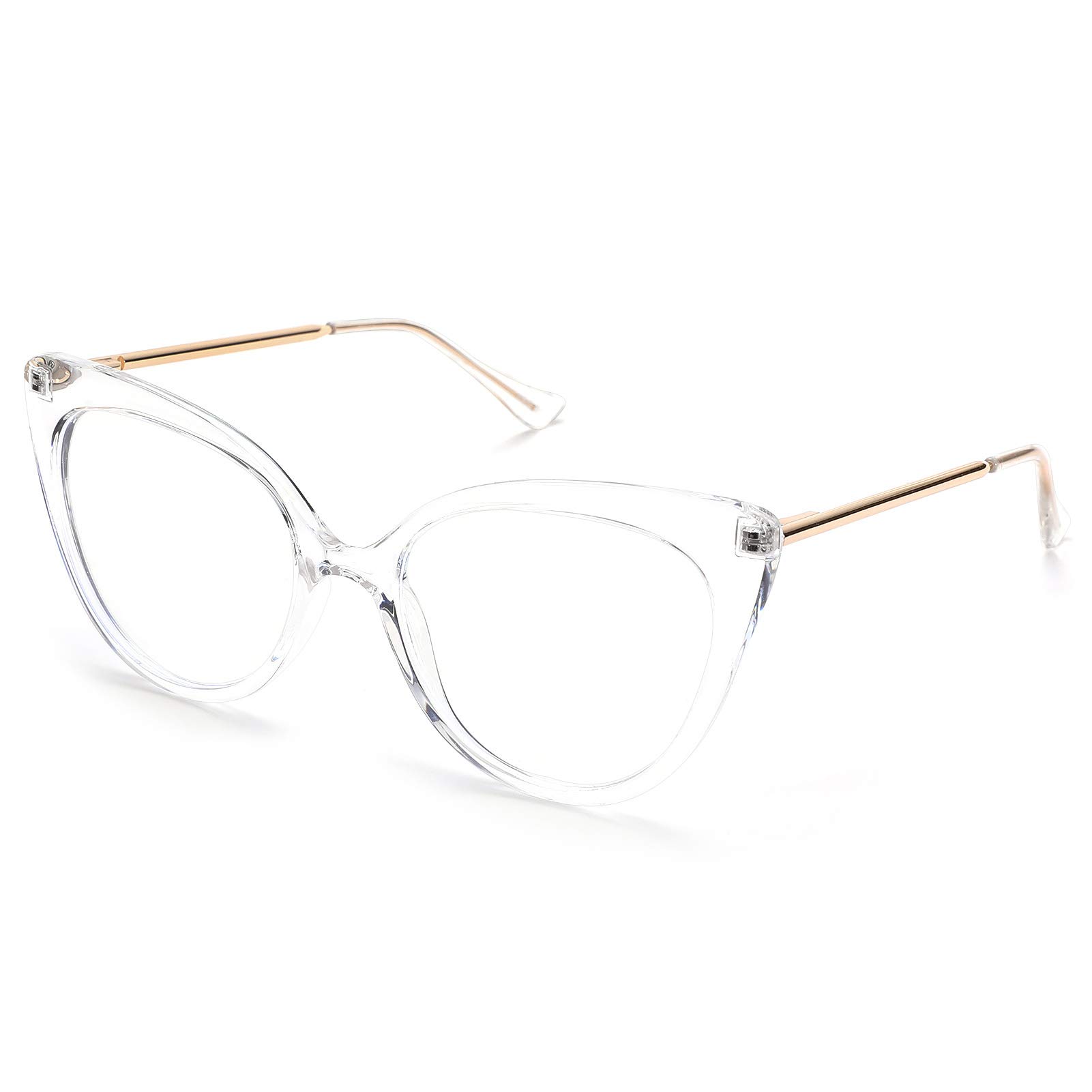 Hycredi Rimless Rectangle Sunglasses Men Women Retro Frameless Square Shade Y2k Sun Glasses Tinted Eyewear(Clear