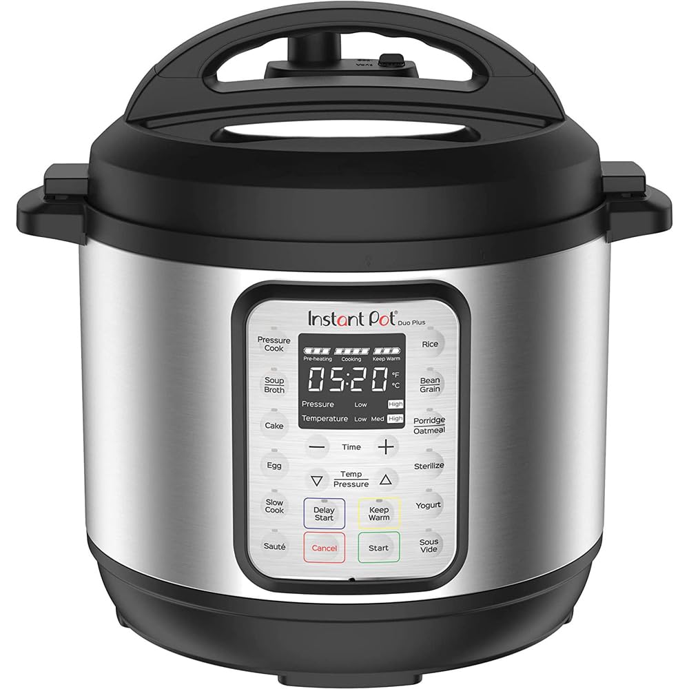 Instant Pot 072-10-4433 Duo Plus 9-in-1 Electric Pressure Cooker 6 Quart Stainless Steel (Renewed) Bundle with 2 YR CPS Enhanced Protection Pack