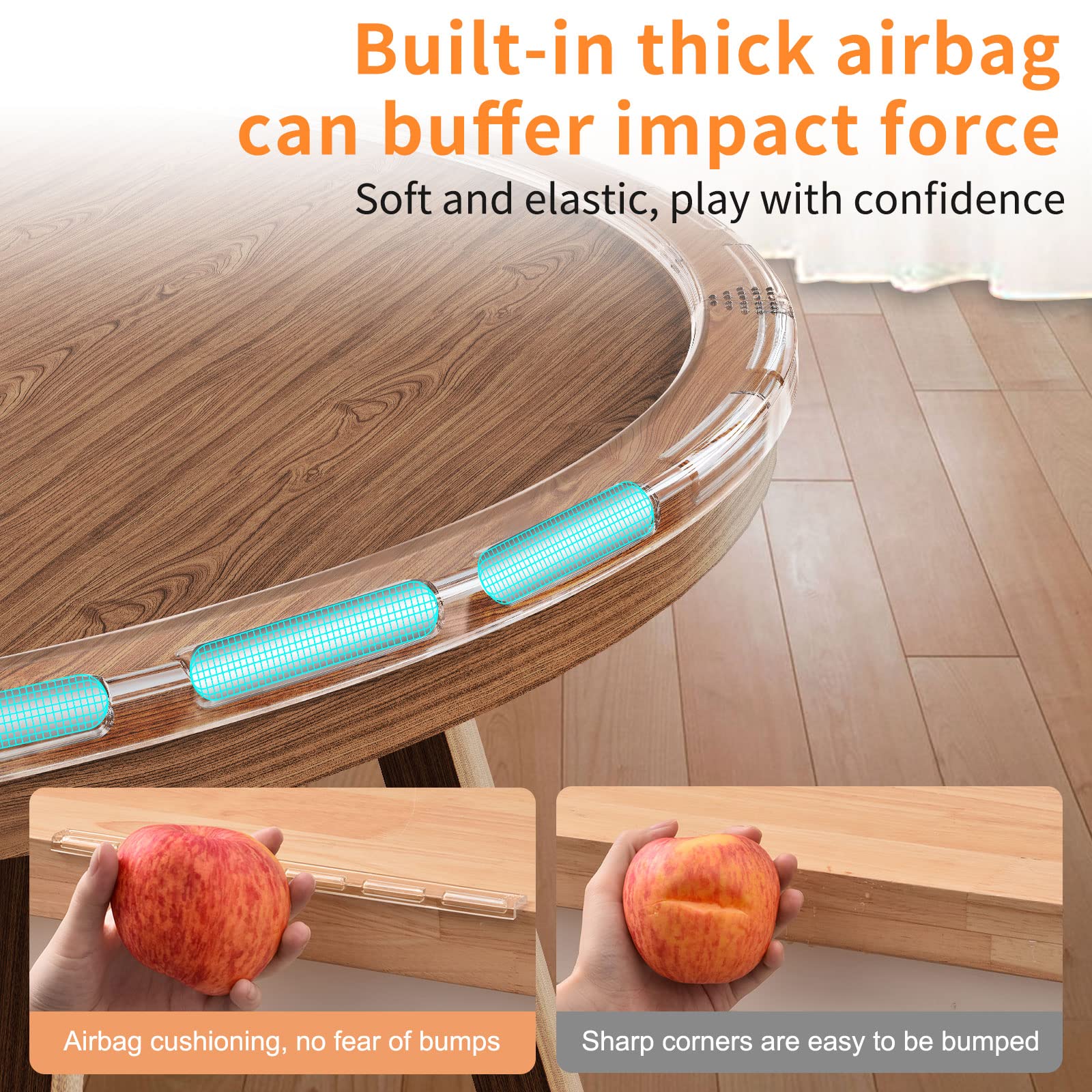 nediea Table Cabinets Corner Protectors for Baby, Clear Adhesive Corner Protectors for Furniture, Edge Guards 8 Packs