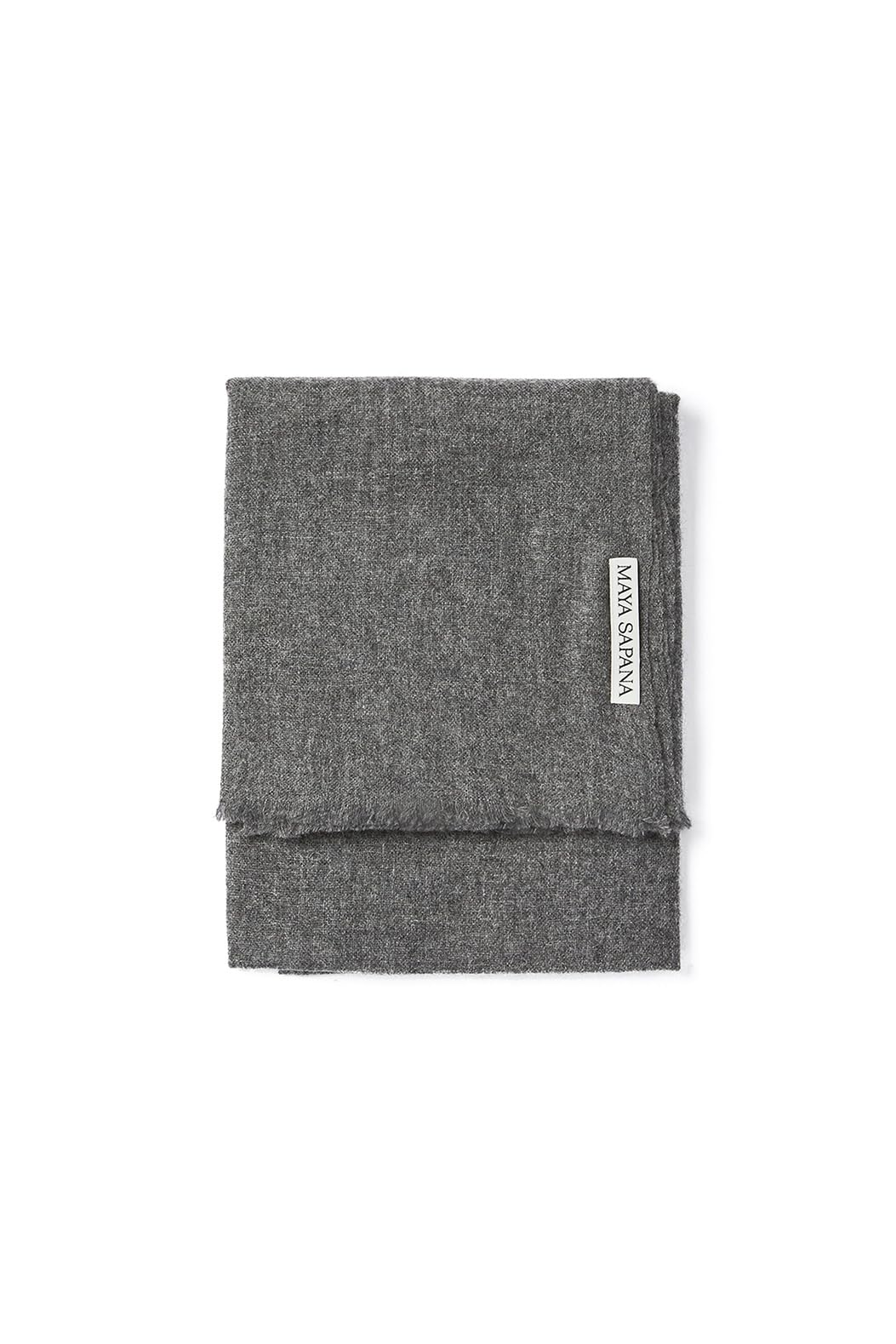 Maya Sapana 100% Cashmere - Classic Woven Cashmere Scarf for women/men (Light Grey)
