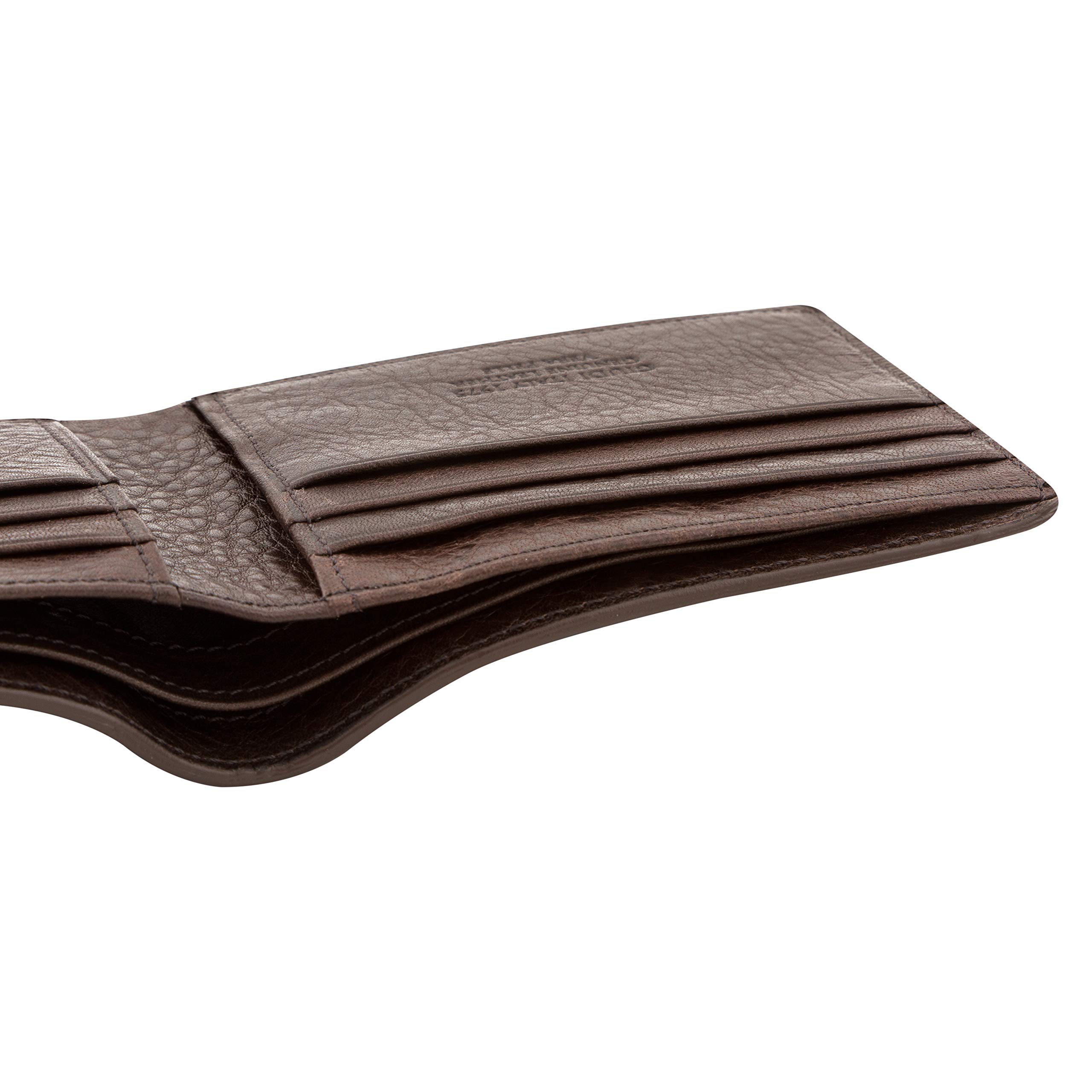 Giudi Luxury Genuine Leather Bifold Men’s 6 Card Case Wallet Made in Italy - Thin Easy Comfortable - Excellent Expensive Gift for Men