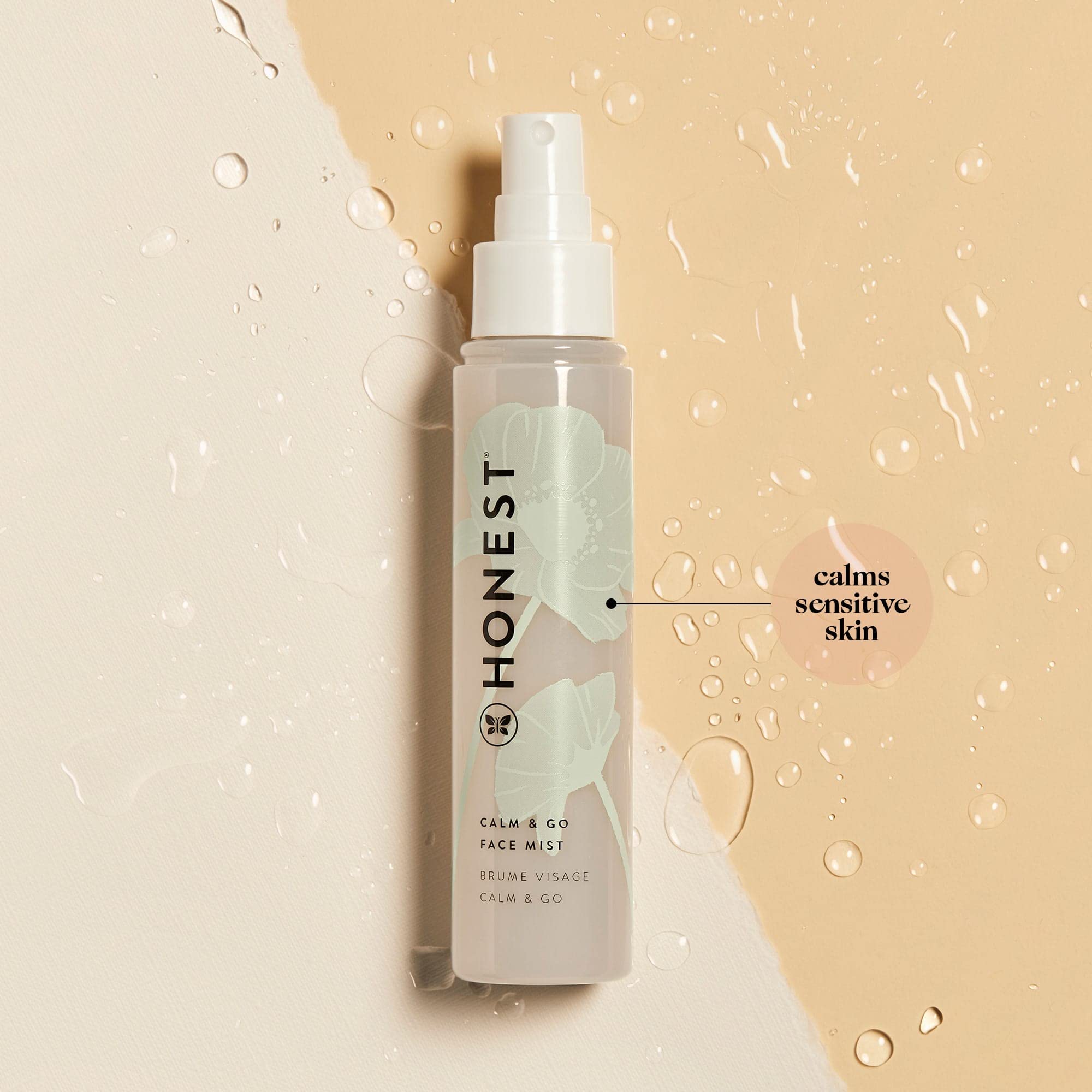 Honest Beauty Cooling Calm + Go Face Mist for Sensitive Skin | Pro-Vitamin B5 + Calming Phyto-Blend | EWG Verified, Vegan + Cruelty Free | 3.3 fl oz