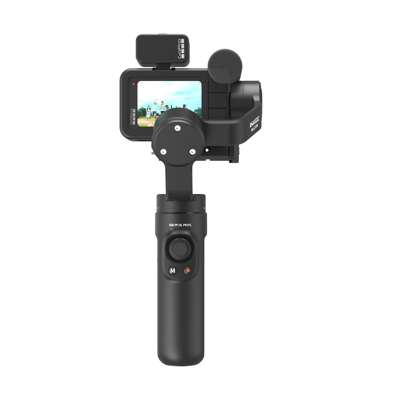 INKEE Falcon Plus Handheld Gimbal Stabilizer Anti-Shake with Tripod Vertical/Horizontal Time-Lapse Shooting Compatible for GoPro11/10/9/8/7/6/5,Insta360,One R,OSMO Action