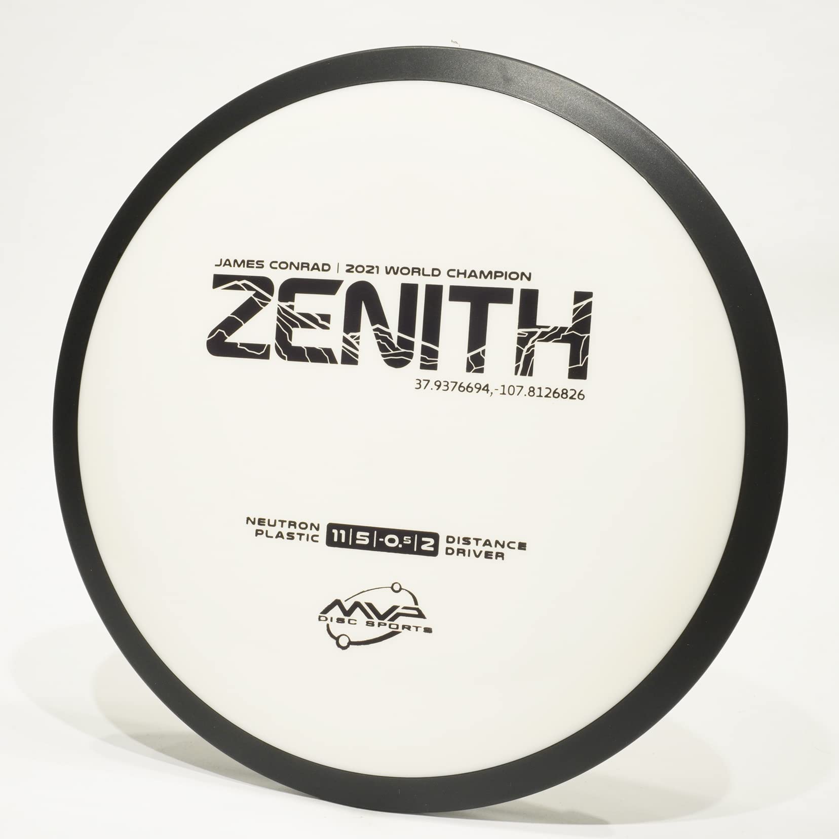 MVP Zenith (Neutron) James Conrad 2021 Distance Driver Golf Disc, Pick Color/Weight [Stamp & Exact Color May Vary] White 167-169 Grams