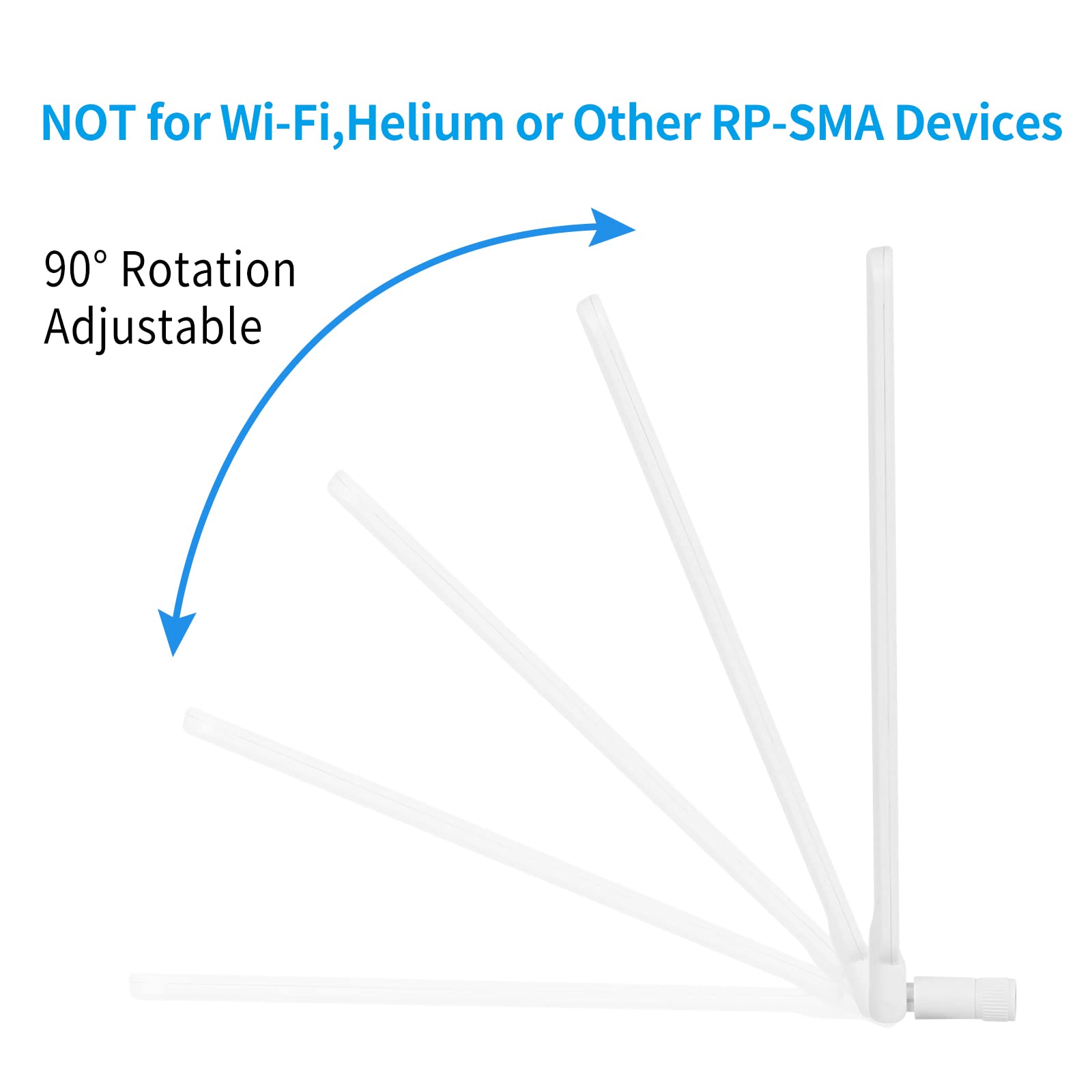 Nelawya 4G LTE/5G Sub-6 Antenna, Wide Band 8dbi 600-3980Mhz Omni Directional Antenna with SMA Male Connector for CPE Router,Mobile Hotspot,Wireless Range Extender,Cellular Trail Cameras White(2 Pack)