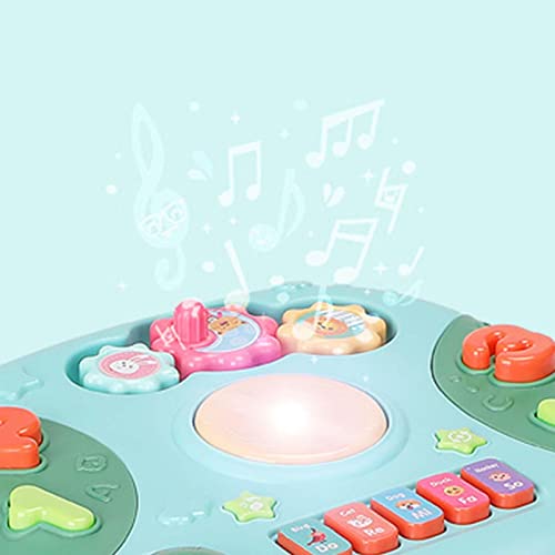 MERIGLARE Musical Learning Activity Table Sensory Sound Toy Early Development Activity Toy, Green