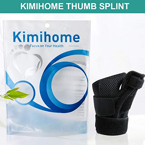 Kimihome Thumb Spica Splint - FSA or HSA eligible - 1 PCS Thumb Wrist Stabilizer for Pain Relief, Tendonitis, Sprained and Carpal Tunnel Supporting, Thumb Spica Splint Fits Both Left and Right Hands