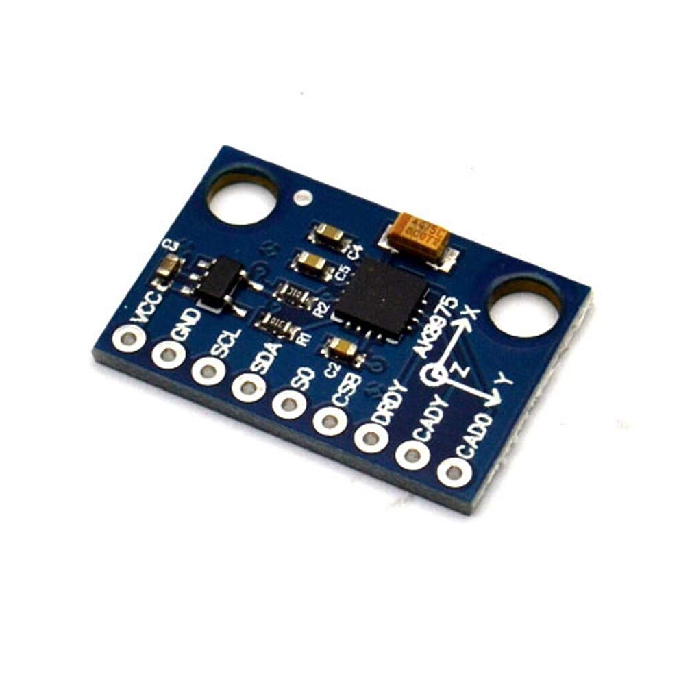HiLetgo 2pcs AK8975 3-Axis Accelerometer Gyroscope Compass Sensor High Precison Compass Sensor Module IIC I2C SPI 3-5V