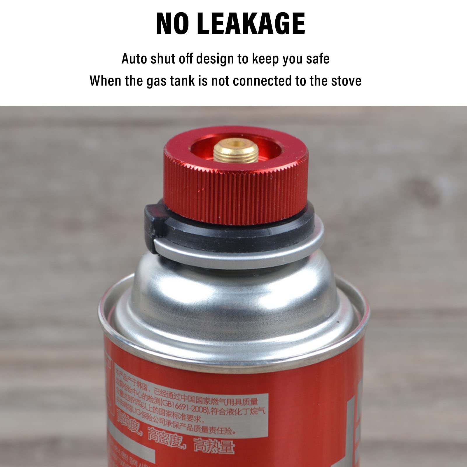 MengK 1PCS Camping Stove Adapter Propane Adapter Lindal Valve Butane Canister Adapter Cylinder Gas Cartidge Converter