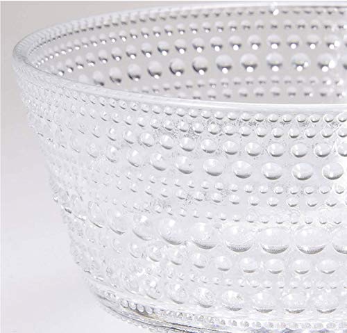 iittala 1007053 Kastehelmi Bowl, Width 4.9 x Depth 4.9 x Height 3.9 inches (12.5 x 12.5 x 9.8 cm), Clear, Approx. 8.1 fl oz (230 ml)