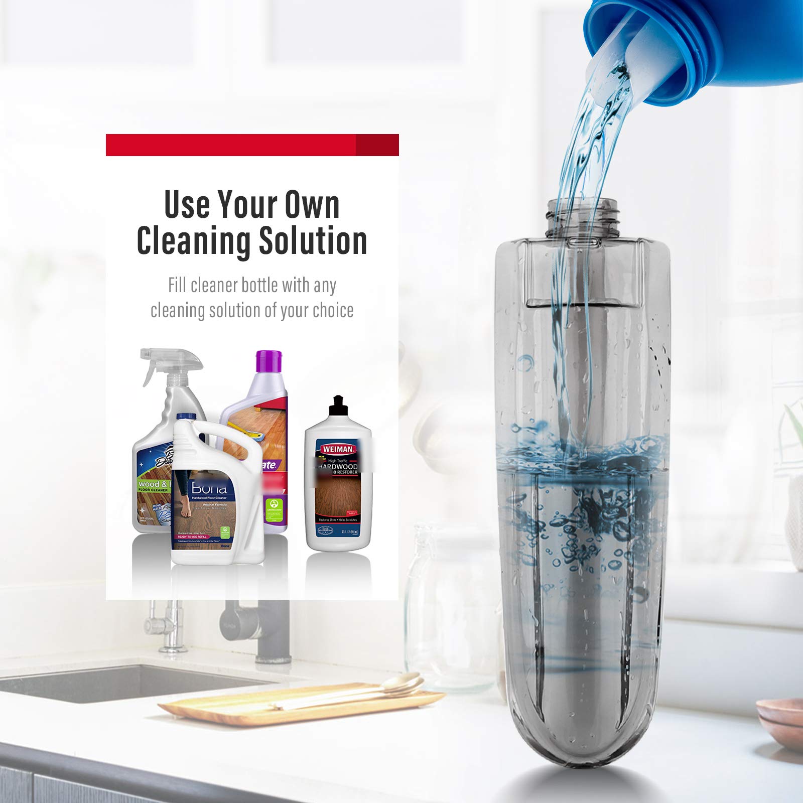 Mops for Floor Cleaning Wet Spray Mop with a Refillable Spray Bottle and 6 Washable Microfiber Pads Home or Commercial Use Dry Wet Flat Mop for Hardwood Laminate Wood Ceramic