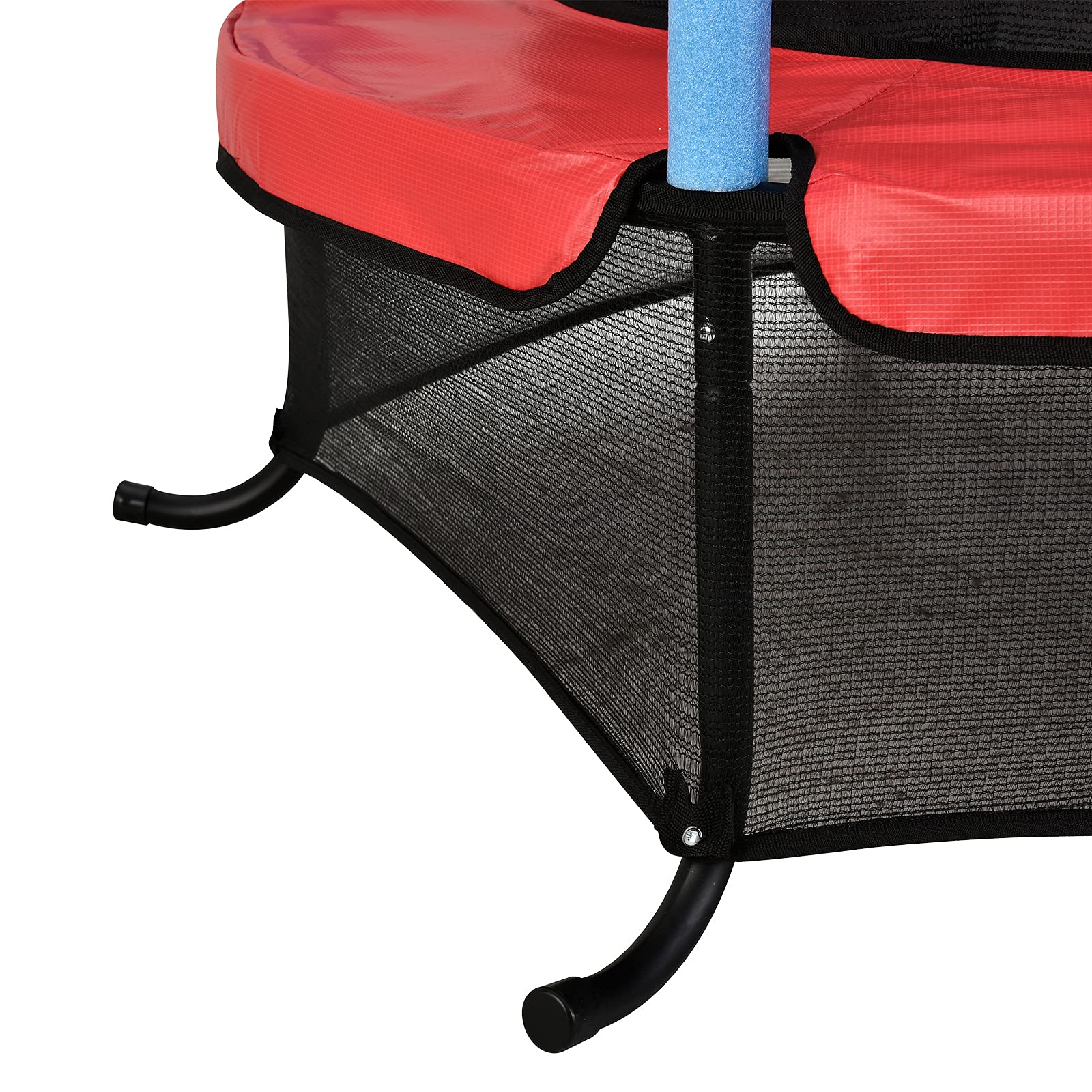 MengK FCH Kinder Trampolin Jumper 140 cm mit gepolsterten Stangen und Sicherheitsnetz