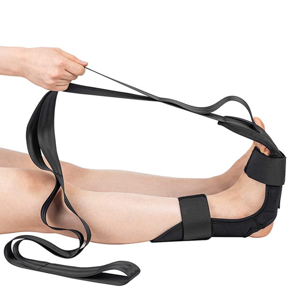 Lxnderment Foot and Calf Stretcher Brace for Plantar Fasciitis, Heel Spurs, Drop Foot, Stretching Strap for Achilles Tendonitis, Leg, Thigh, Planters Facetious Relief
