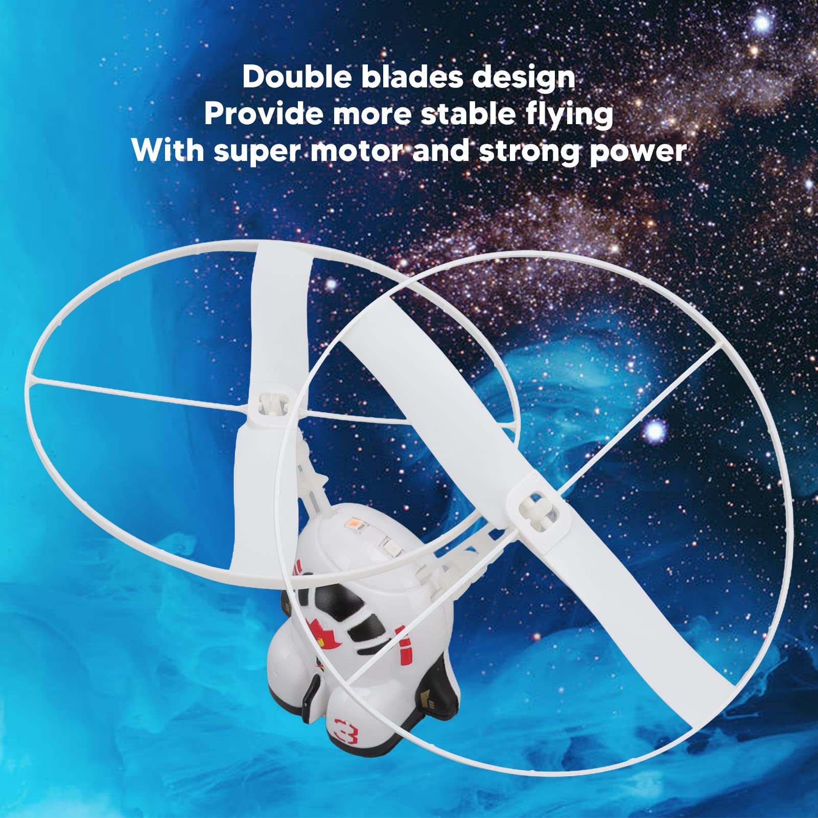 LBEC Induction Flying Vehicle Toy, Strong Motor Kids Induction Flying Vehicle Double Blades for Daily Play