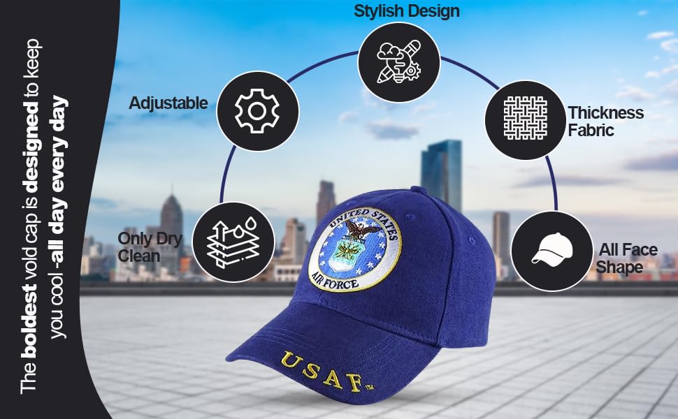 US Army Veteran Hat for Men and Women,Officially Licensed Product, Adjustable Strap Baseball Cap - Embroidered Army Baseball Cap Beautifully Stitched Lettering on Front and Back (Black)