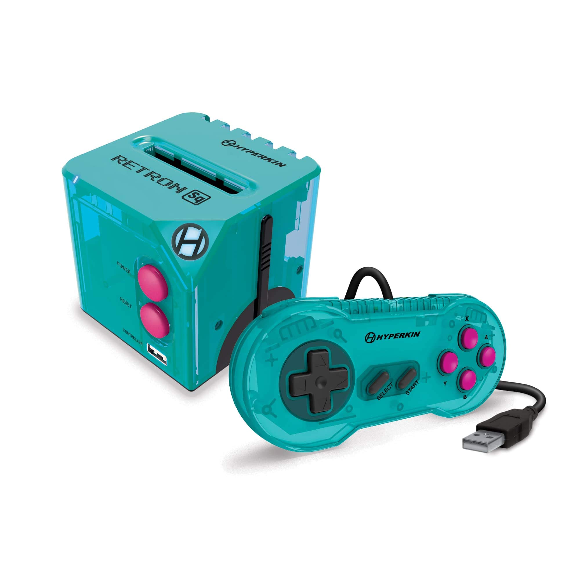 Hyperkin RetroN Sq: HD Gaming Console for Game Boy/Color/ Game Boy Advance (Hyper Beach) - Game Boy Advance